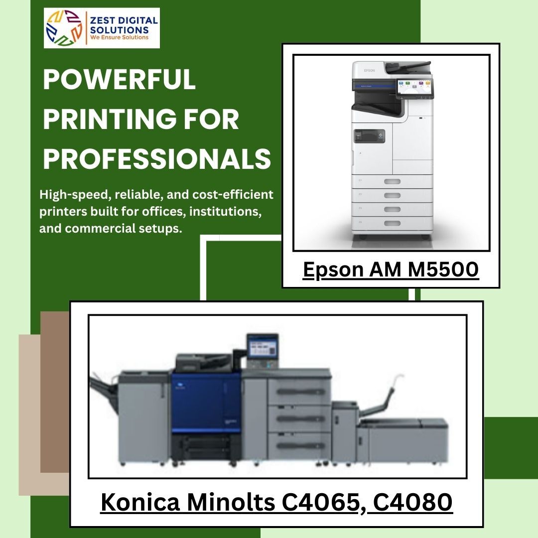 Zest Digital Solution Provides Best Digital Printers in Mumbai
